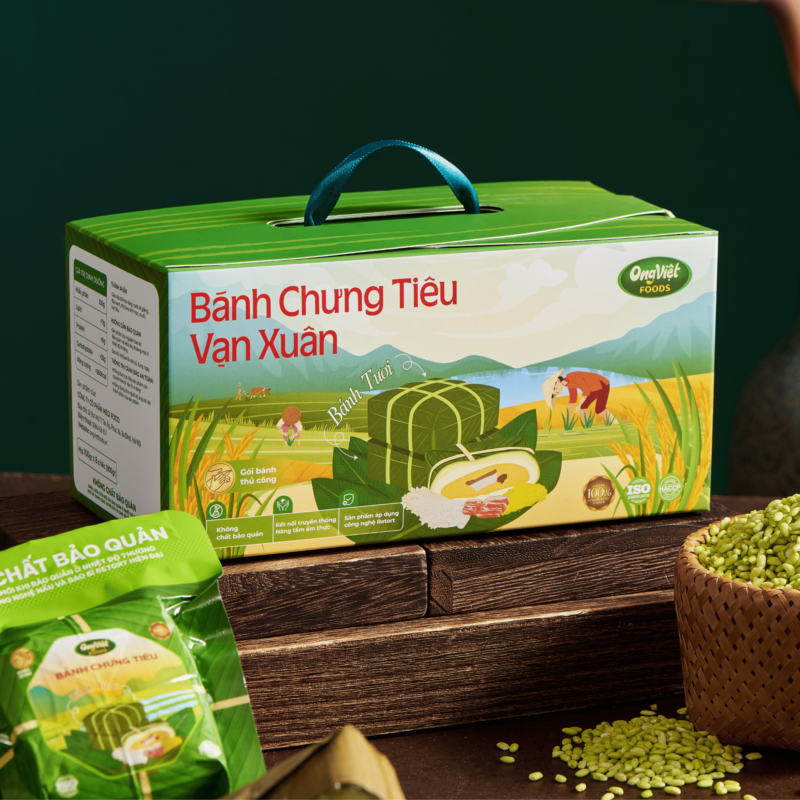 Bánh chưng tiêu Vạn Xuân - ONG VIỆT FOODS